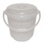 Small Large Clear Plastic Bucket with Lid Carry Handle Storage ...