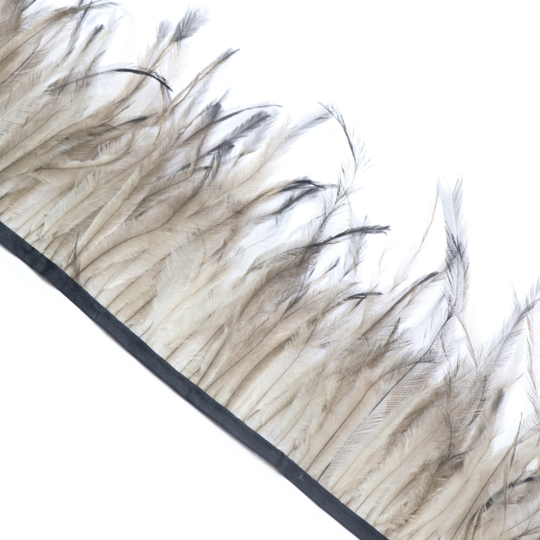 Emu Feathers x 10 Metres Millinery Ribbon Fringe Craft Feather Plume ...