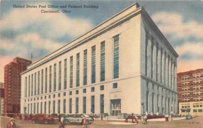 Postcard US Post Office and Federal Building Cincinnati Ohio NH1 | eBay