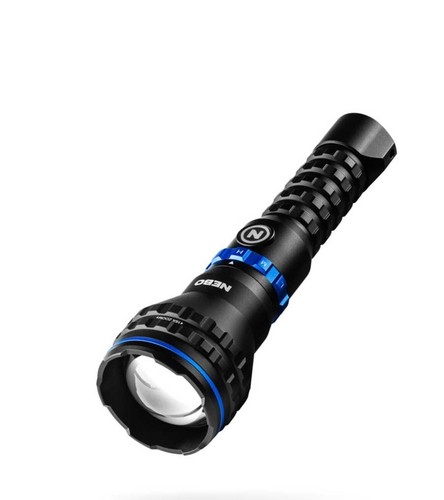 NEBO BLUELINE FLASHLIGHT RECHARGEABLE 1000 LUMEN WATERPROOF HALF MILE ...