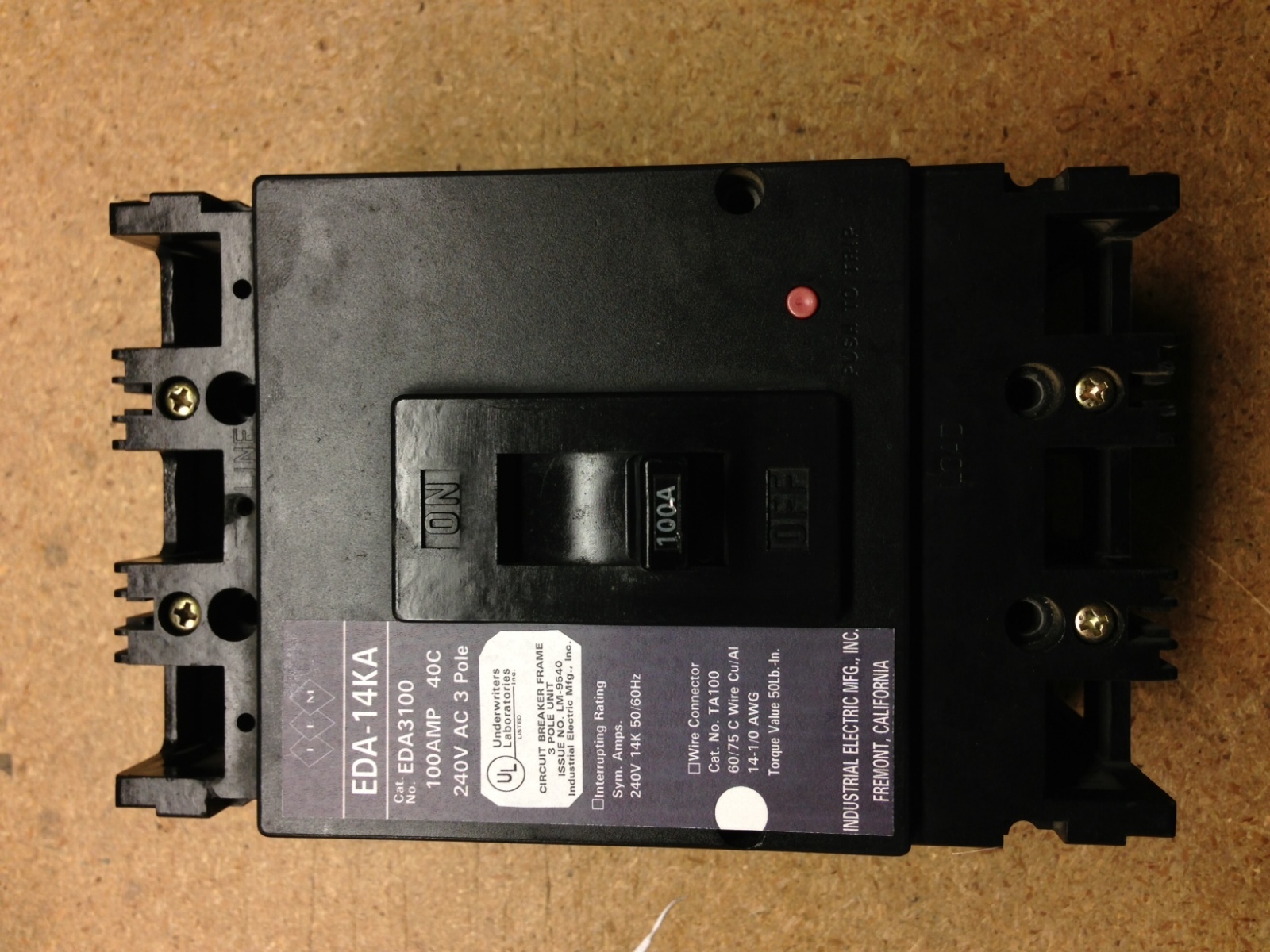 EDA3100 IEM Circuit Breaker 3 Pole 100A | eBay
