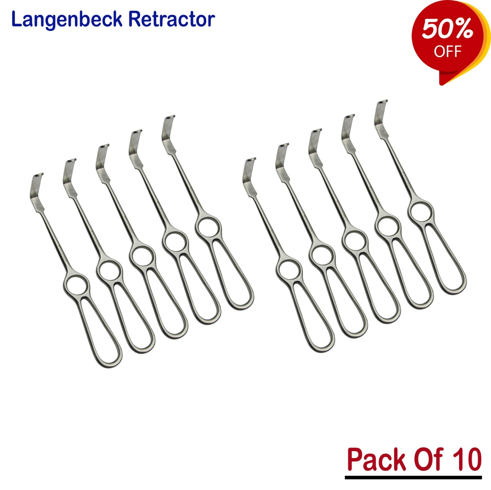 Langenbeck Retractor Cheek Flaps Tissue Retractors Oral Surgery Tools ...