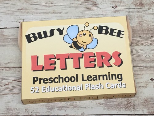 LETTERS - Busy Bee Preschool Learning - 52 Educational Flash Cards | eBay