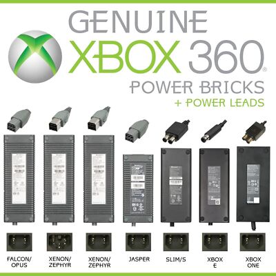 Genuine MICROSOFT XBOX 360 CONSOLE POWER SUPPLY BRICK's - 7 Types ...