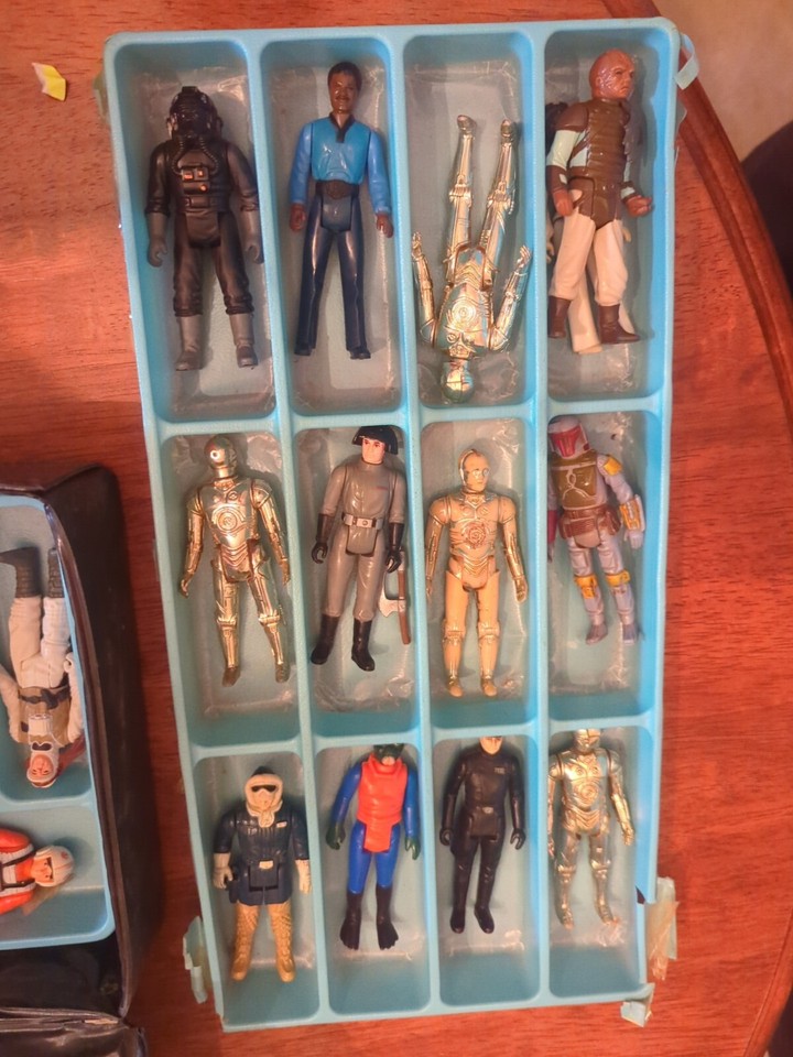 Vintage Star Wars(The Empire Strikes Back )Carry Case/ Trays/47 Action ...
