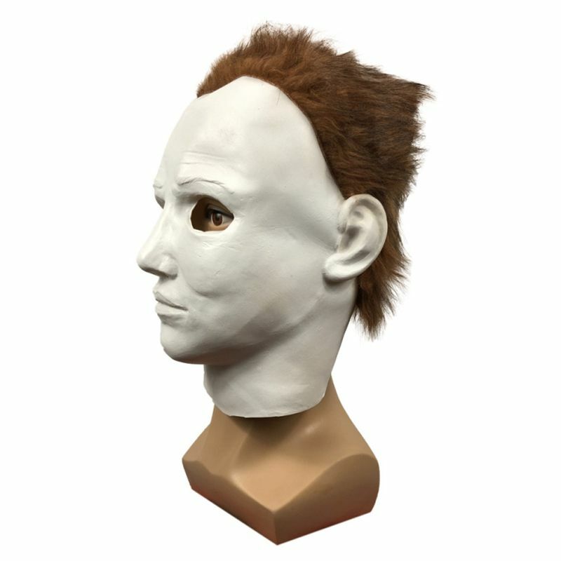 Halloween Latex Mask Horror Full Head Pennywise IT Michael Myers Face ...