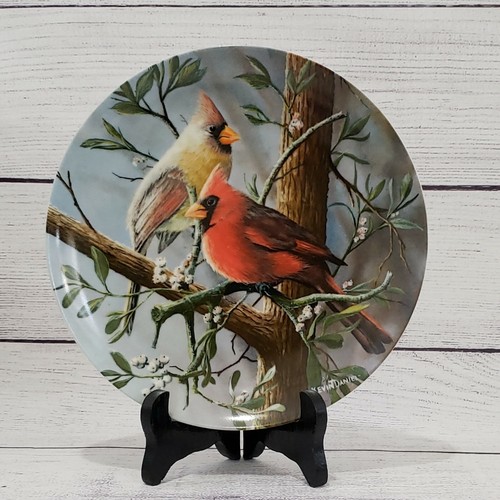 VTG Edwin M Knowles The Cardinal By Kevin Daniel Birds Collectors Plate ...