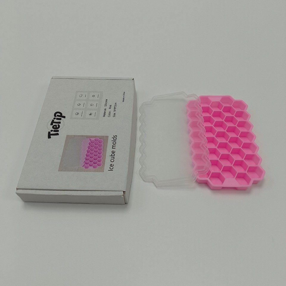 TieTip Ice cube molds Silicone ice cube mold, easy to clean, size ...