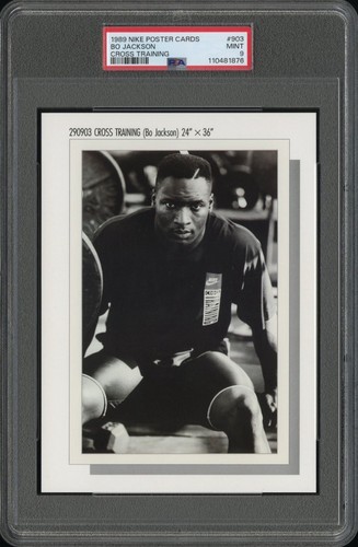 BO JACKSON 1989 Nike Poster Card 5x7 CROSS TRAINING 🔥 PSA 9 (pop 1, 2 ...