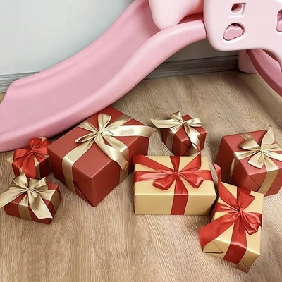 7Pcs Christmas Gift Boxes Christmas Decoration Decorative Multi Sized ...