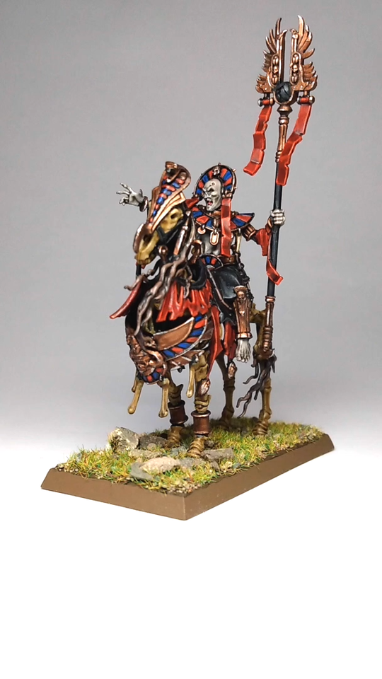 Pro Painted MOUNTED LICHE PRIEST Warhammer Old World Tomb Kings Games ...