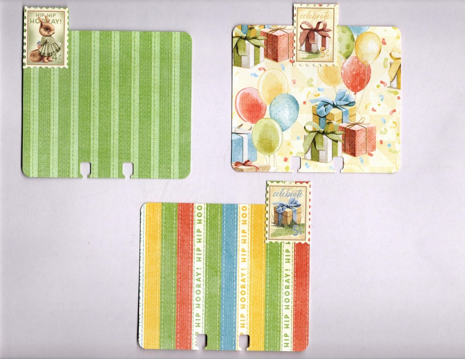 Graphic45 HIP HIP HOORAY! #2 (6pk) MEMORYDEX/ROLODEX CARDS Double-Sided ...