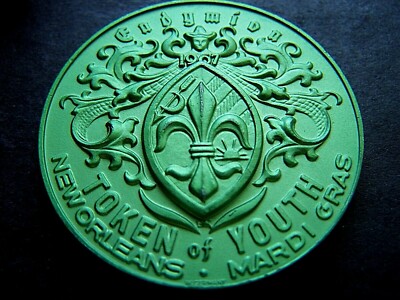 1971 Endymion 5th Anniversary Brushed Green Aluminum 10g HR Mardi Gras ...