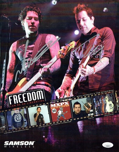 MXPX 11x14 Photo Signed by Band Members Mike Herrera & Tom Wisniewski ...