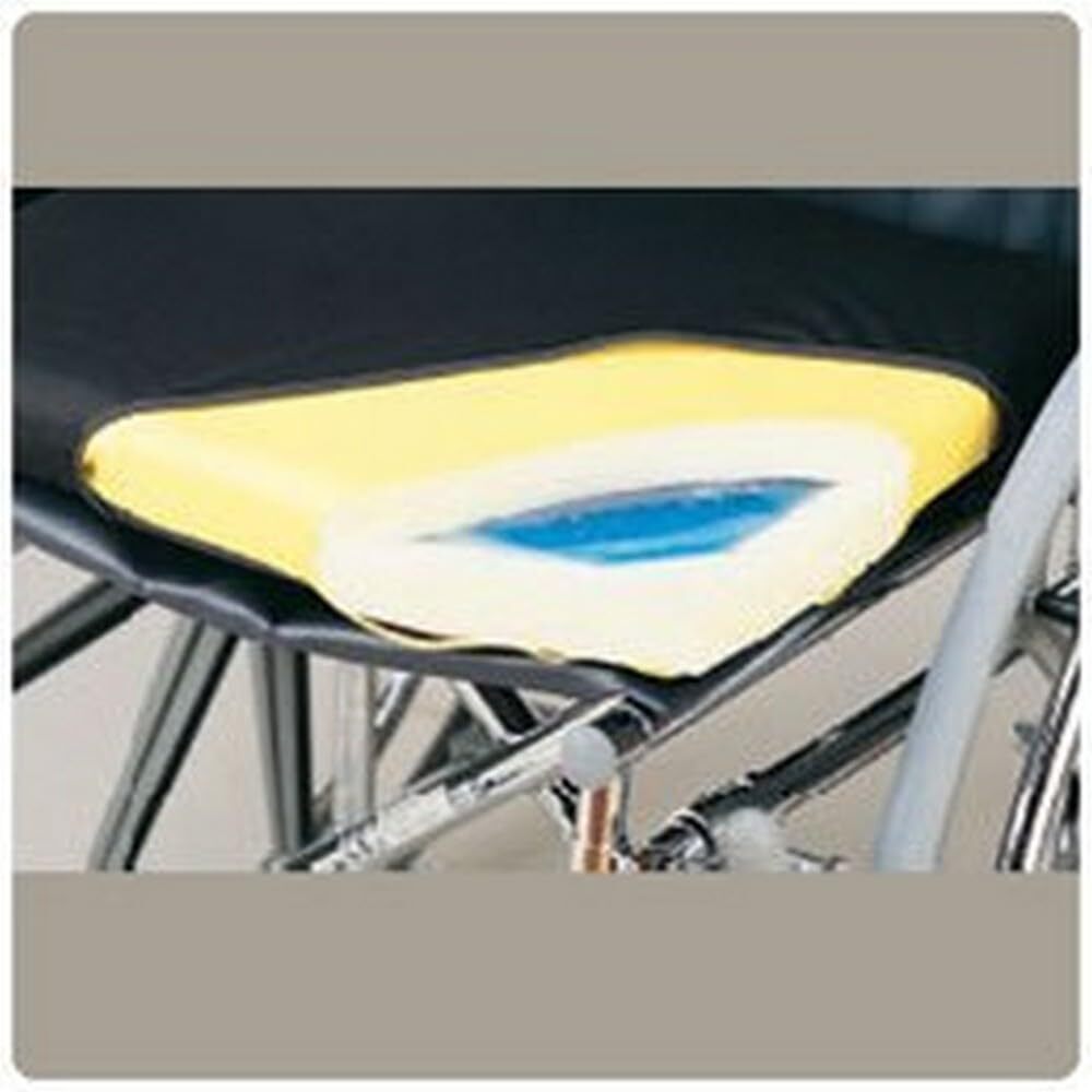 Skil-Care Econo-Vinyl Wheelchair Cushion with Polyester Cover, 18" x 16 ...