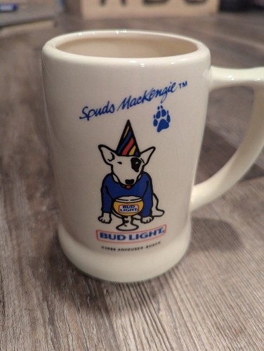 Authentic BUDWEISER, Bud Light - Spuds MacKenzie ceramic mug | eBay