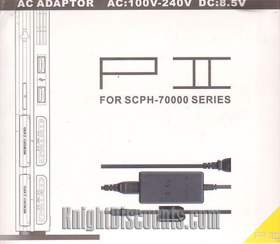 PS2 SLIM AC ADAPTER & Power Cable Cord Playstation 2 7000 Series ...