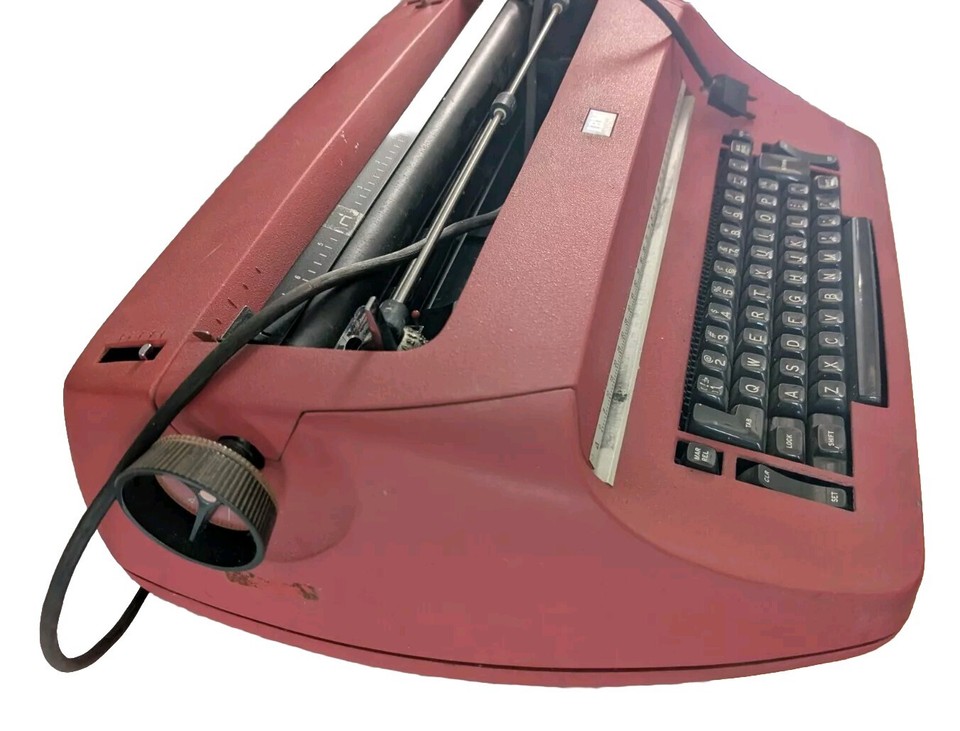 Rare Red IBM SELECTRIC TYPEWRITER As Is - Watch Video for Details ...