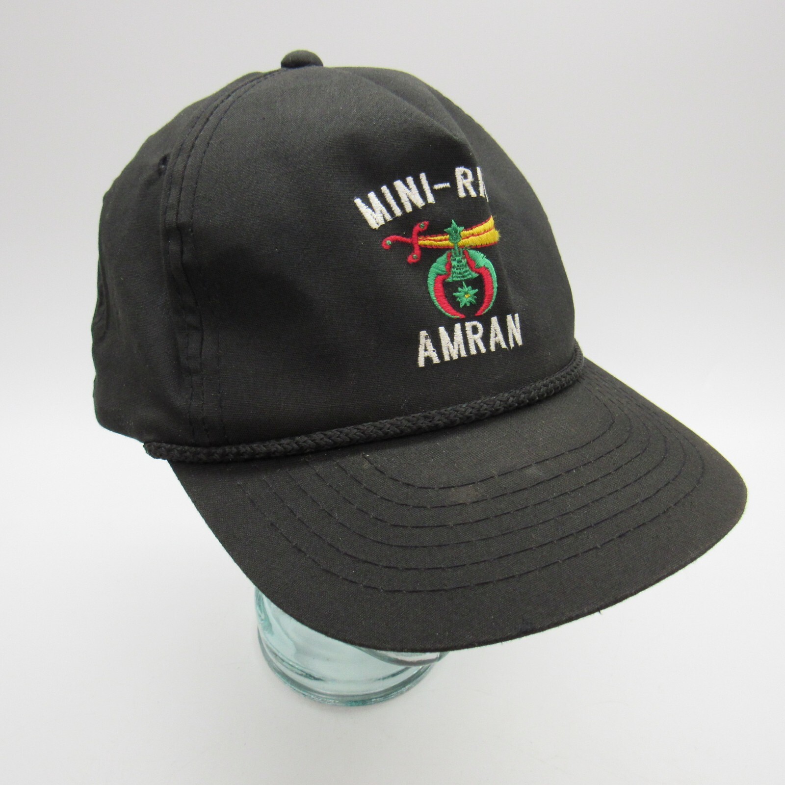 Mini-Rigs Amran Freemason Shriner Rope Black Hat Cap … - Gem