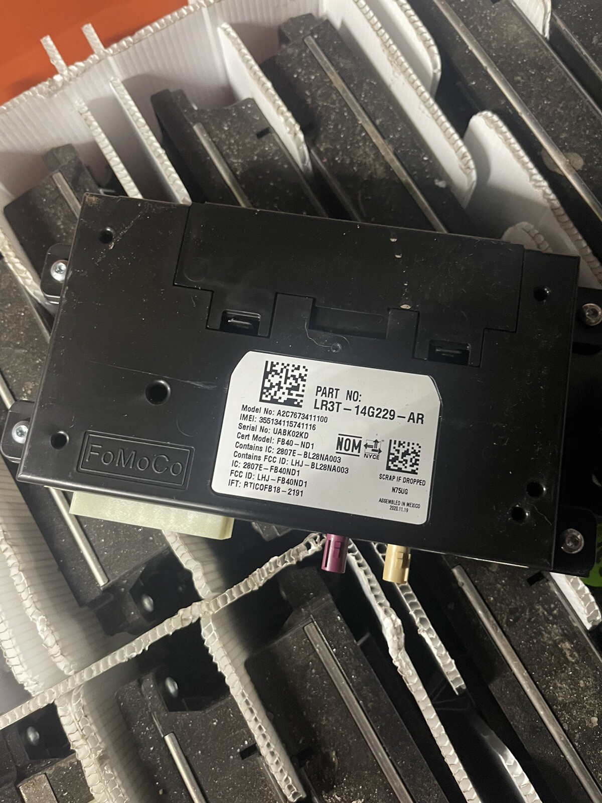 21 2021 FORD MUSTANG ECOBOOST BLUETOOTH CONTROL MODULE LR3T14G229AR for ...