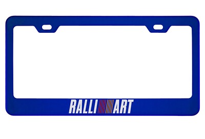 Blue License Plate Frame for Ralliart | eBay