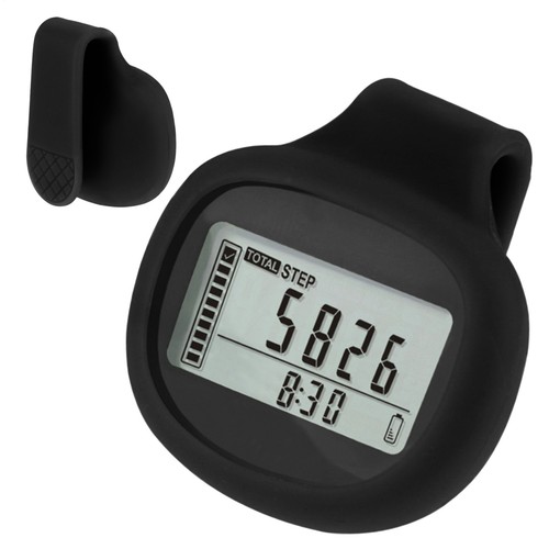 1x 3D Pedometer for Walking Simple LCD Display Walking Step Counter ...