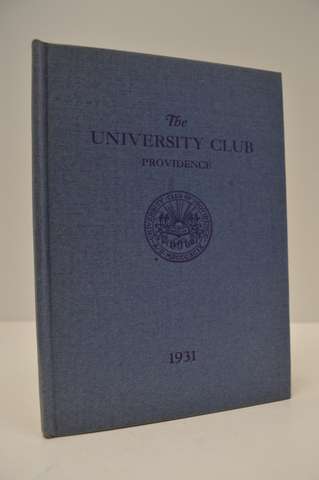 The University Club Providence Rhode Island HC 1931 | eBay