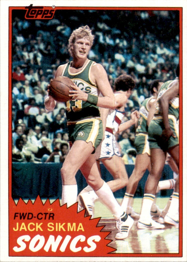 1981-82 Topps Basketball Jack Sikma (B) Seattle SuperSonics #39 | eBay