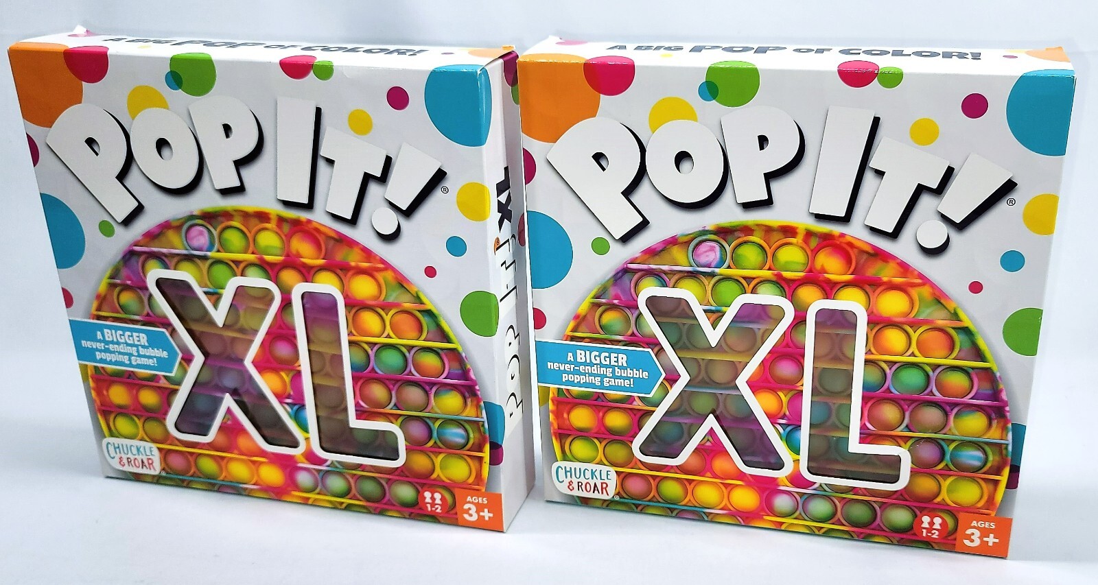 Set of 2 Pop It! XL - A Bigger Never-Ending Bubble Popping Board Game ...