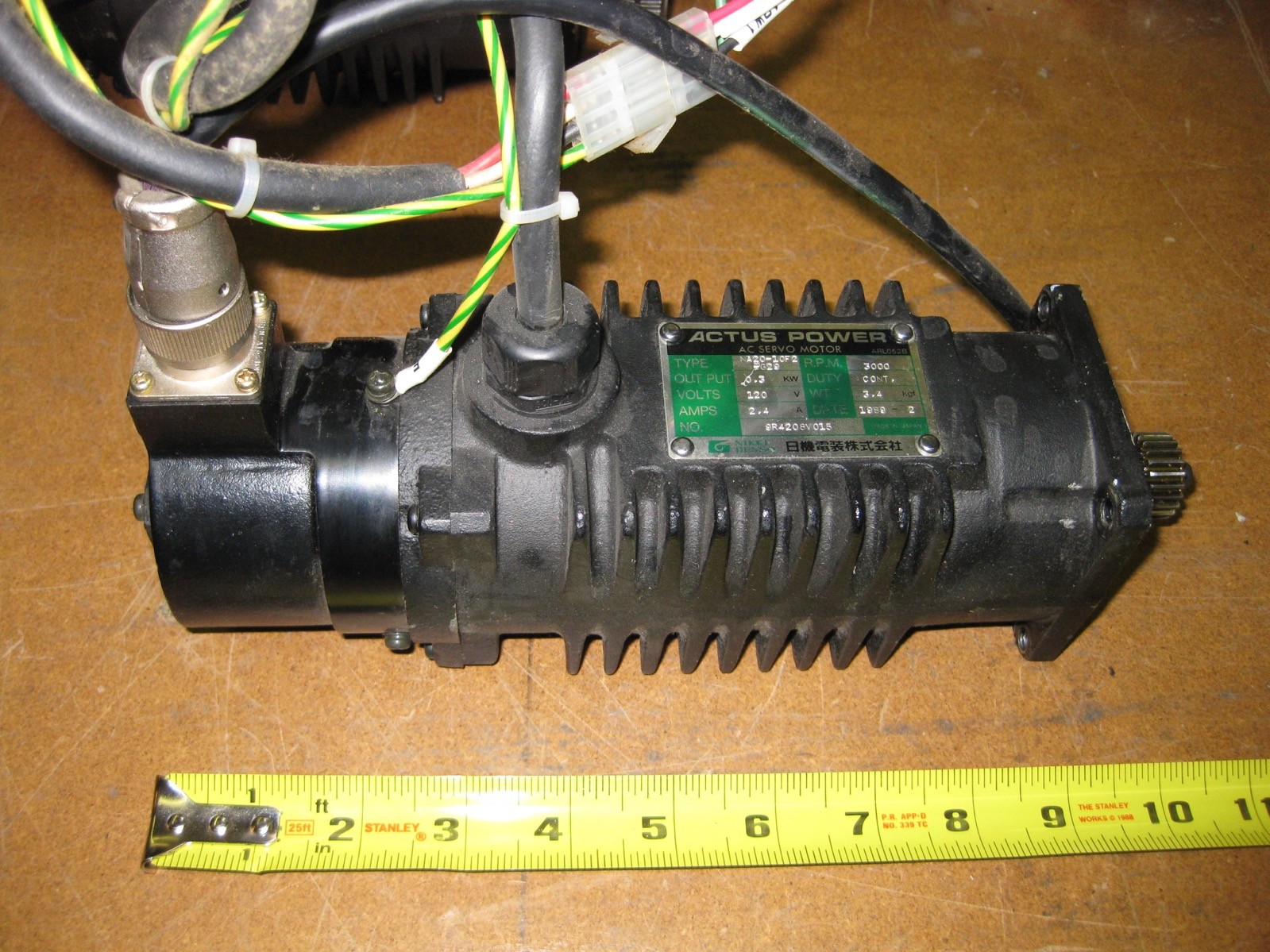 Actus Power AC Servo Motor NA20-10F2-G29 Nikki Denso ES10-PL5 Encoder ...