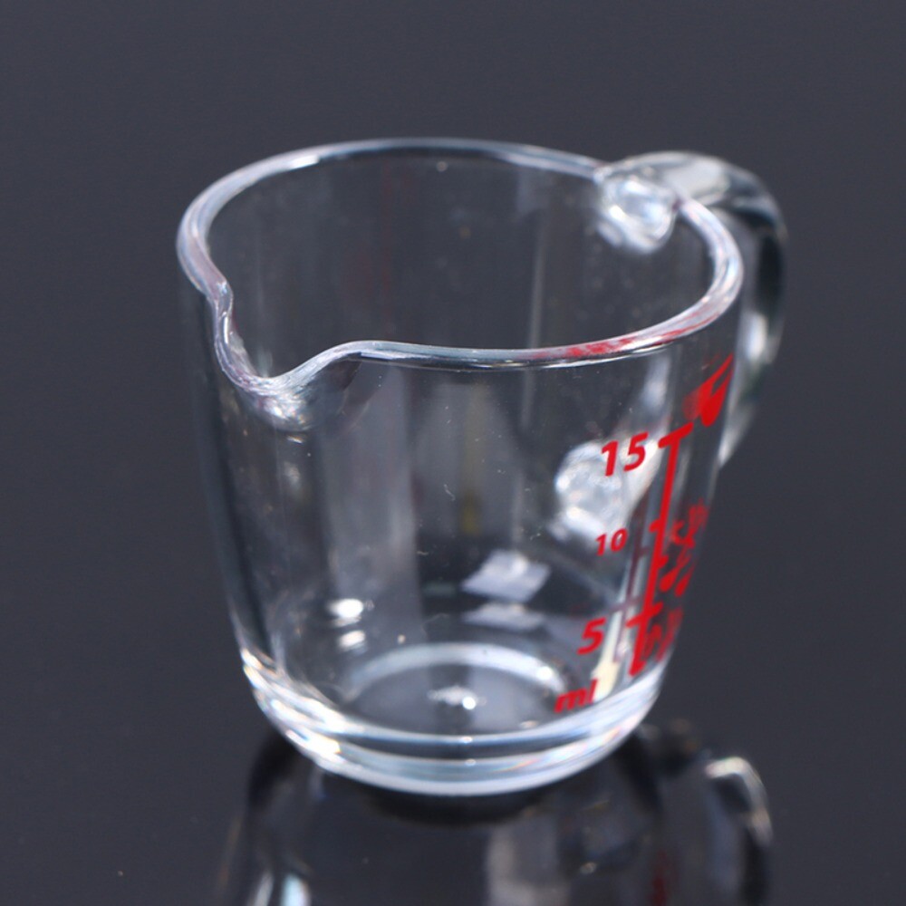 15ml Glass Measuring Jug Clear Scale Liquid Cup Kitchen Baking Cooking ...