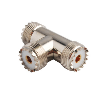 UHF SO-239 Female to Female to Female CB Radio Tee Connector Adapter | eBay