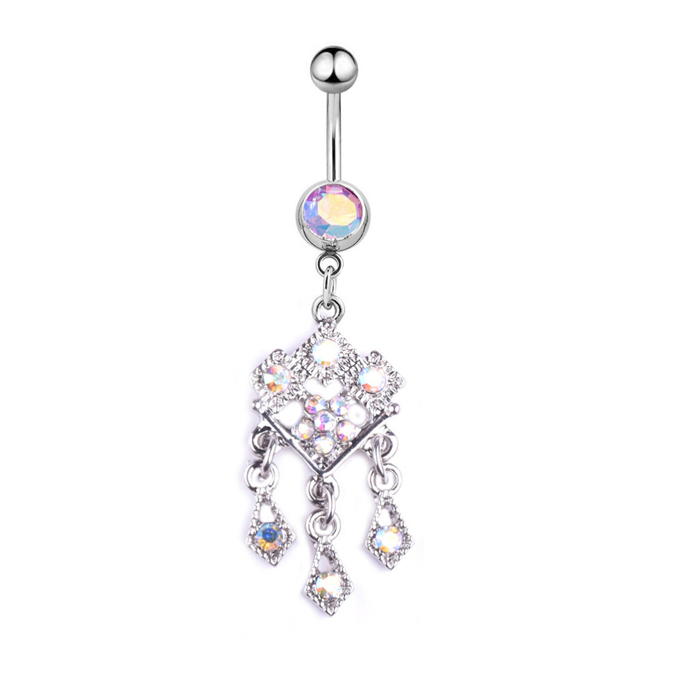 Cz Belly Button Rings Belly Piercing Dangle Belly Studs Dangle Body ...