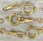 1 Set Gold Tone Spring Ring & Swivel Clip w Jump Rings. Clasps | eBay