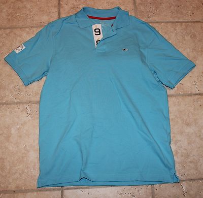 NWT Vineyard Vines Mens Small Boathouse Blue Burgee Pique Whale Tail ...