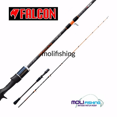 Canne à Pêche Slow Pitch Falcon BLACK PHANTOM VERTICAL BALL Acid 190 CM ...