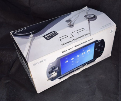 Sony PlayStation Portable Value Pack - Black (PSP-1001K) With Games ...