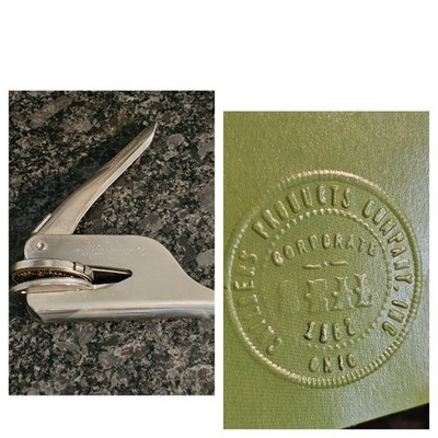 Vintage Official Pocket Seal Embosser Stamp Childers Products Company ...