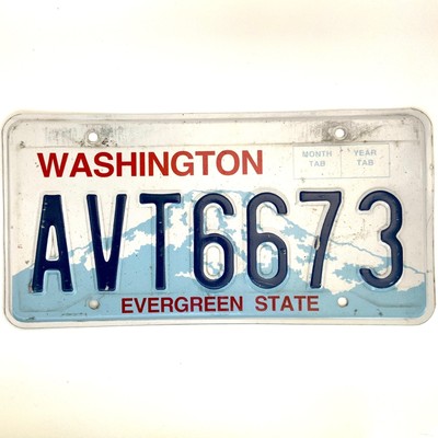 United States Washington Evergreen State Passenger License Plate ...