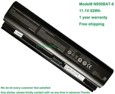 N950BAT-6 Battery for Clevo N957TD N957TP6 ZX7-cp5s2 ZX7-cp7s2 K690E ...