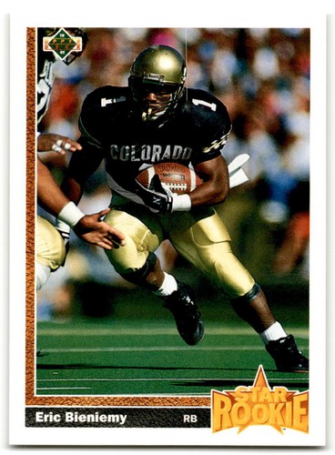 1991 Upper Deck #2c Eric Bieniemy San Diego Chargers Rookie | eBay