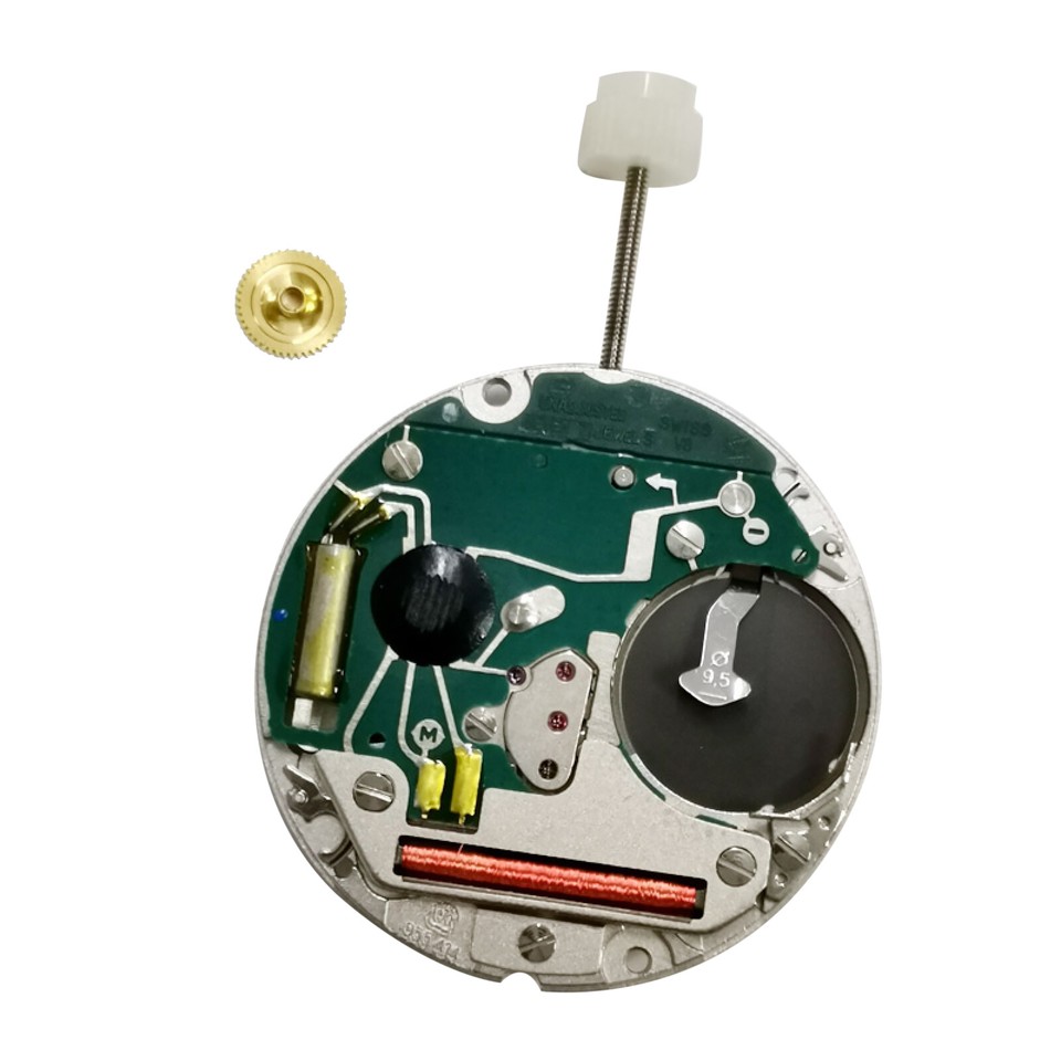 955.414 Quartz Watch Movement 3 Hands Date At 3" Replacement For ETA ...