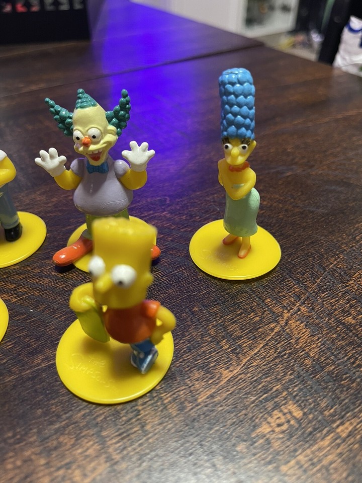 Vintage Rare Joy Co Plastic The Simpsons Figures On Base Foreign Unique ...