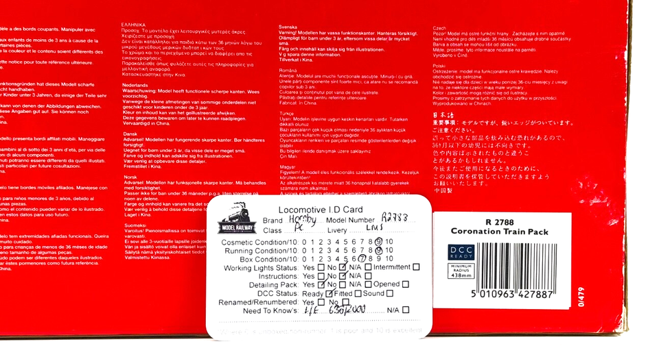 HORNBY 00 GAUGE - R2788 - LMS BLUE CORONATION LOCO & COACH PRESENTATION ...