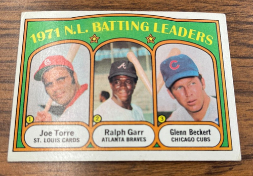 1971 TOPPS # 85 NATIONAL LEAGUE BATTING LEADERS TORRE GARR BECKERT | eBay