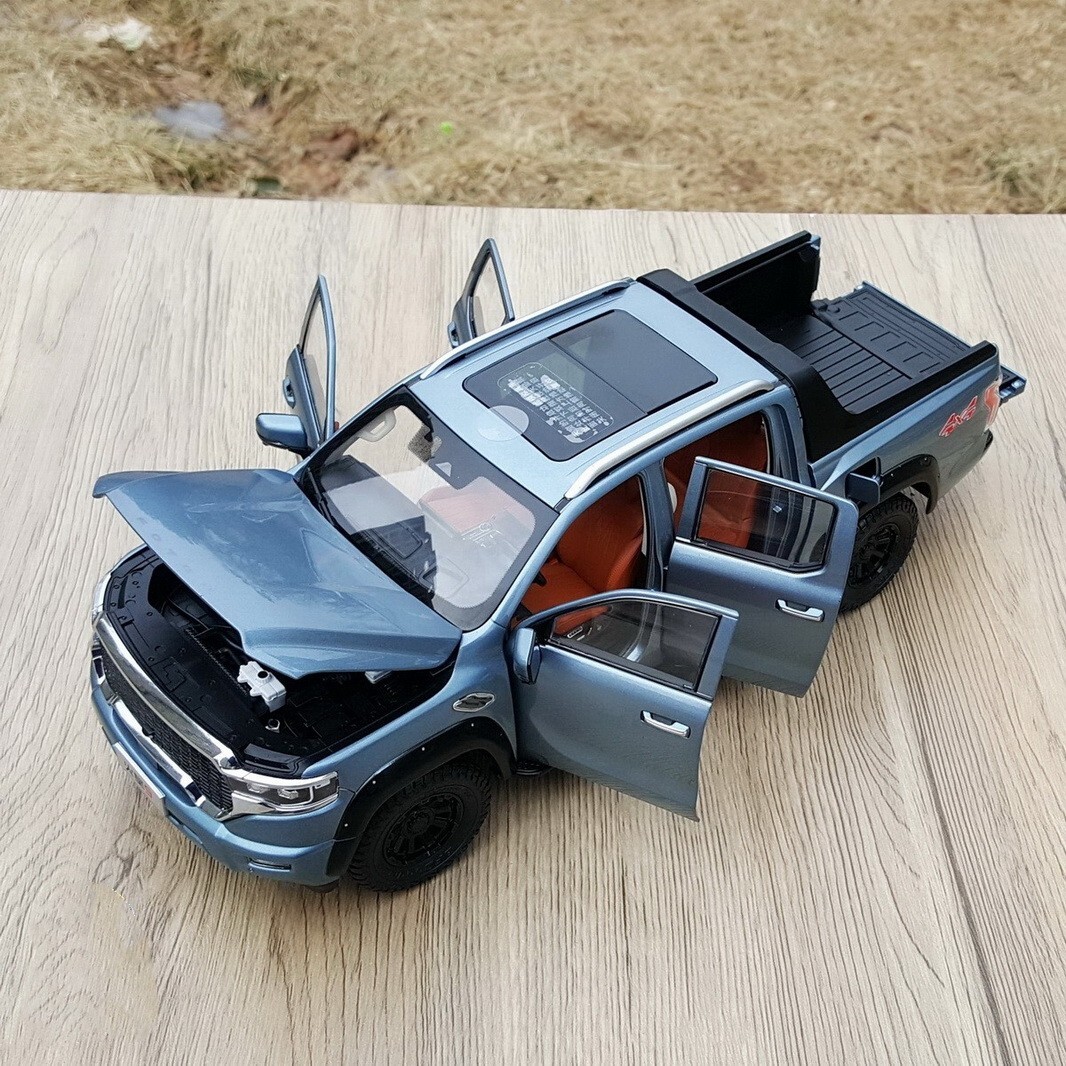 1/18 Scale FOTON Mars 9 Pickup Blue Diecast Car Model Collection Toy ...