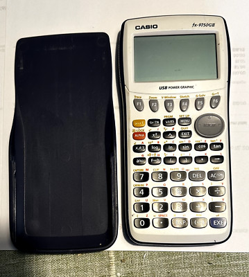 Casio fx-9750GII Handheld Graphing Calculator Tested Working with Case ...