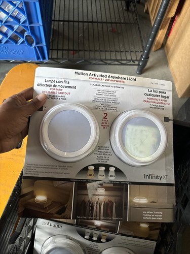 Infinity X1 Motion Activated Portable Light &USB Rechargeable 2 Pack ...