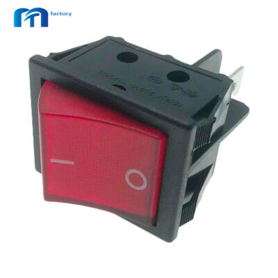 4 Pin Rocker Switch Canal R Series Red Illuminated Double Pole 20A 16A ...