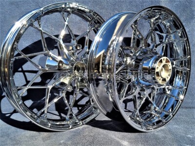 Harley Chrome Prodigy Wheels 19 F 18 R Street Glide Special Exchange ...